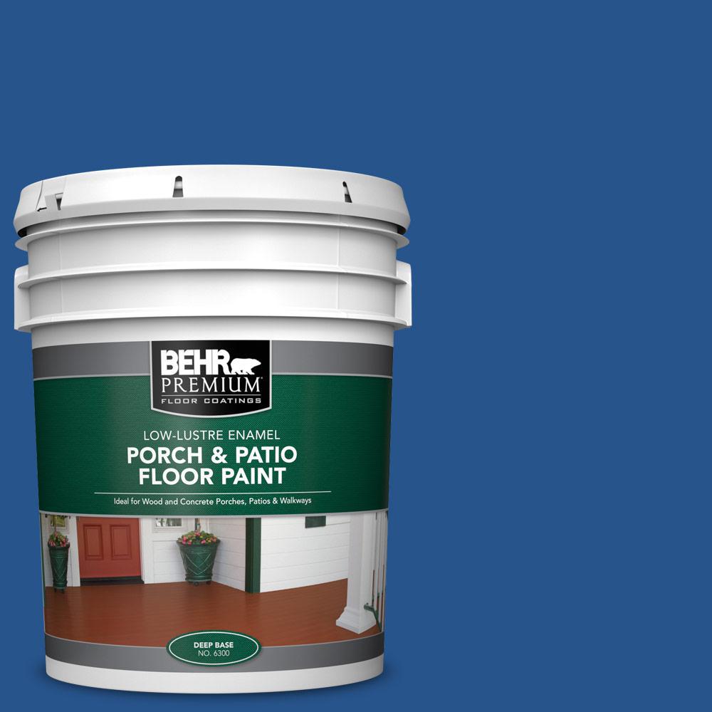 BEHR Premium 5 gal. #PPU15-03 Dark Cobalt Blue Low-Lustre Enamel ...