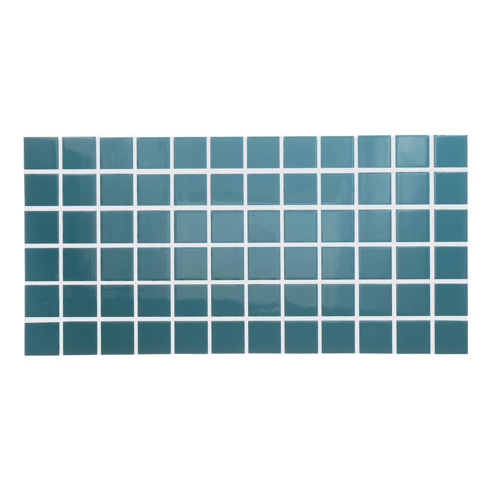 Daltile Restore Teal 12 in. x 24 in. Glazed Ceramic Mosaic Tile (2 sq ...