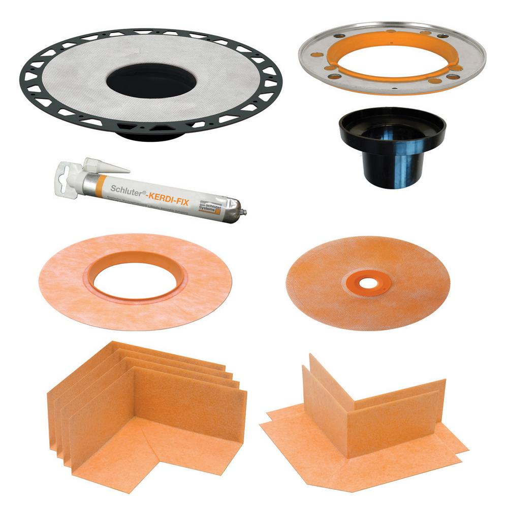 Schluter Kerdi-Drain 5-1/4 in. ABS Adaptor Kit-KDA5FLKABS - The Home Depot