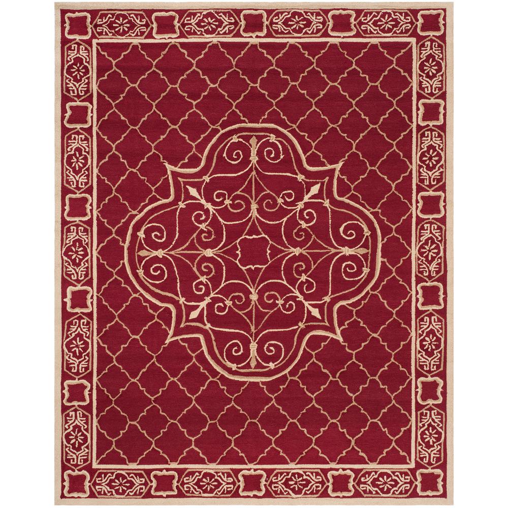 Safavieh Easy Care Maroon/Gold 8 ft. x 10 ft. Area Rug-EZC729B-8 - The ...