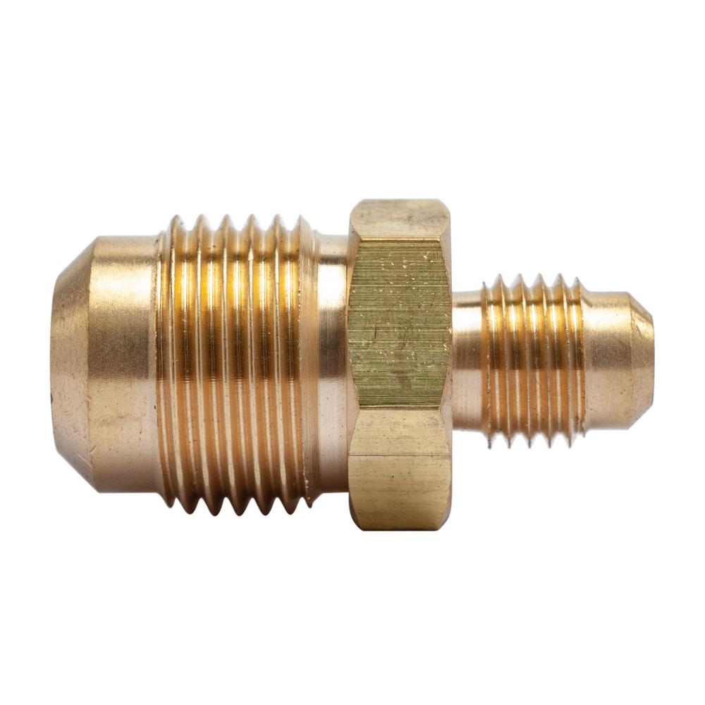 LTWFITTING 1/2 in. OD x 1/4 in. OD Flare Brass Reducing Coupling ...