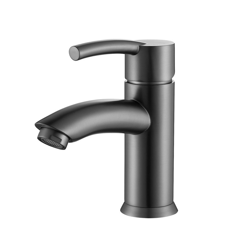 Roswell Bliss Single Hole Single-Handle Bathroom Faucet in Gun Metal ...