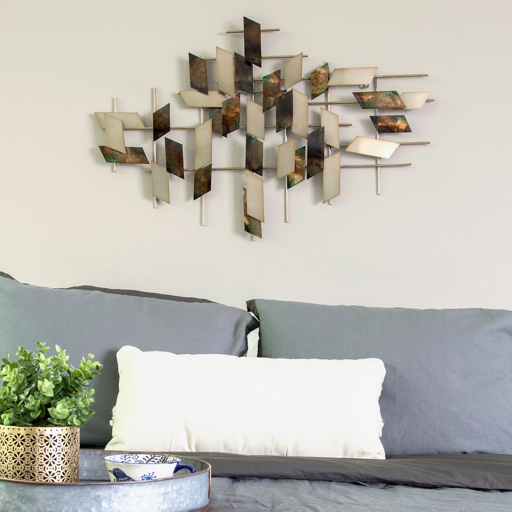 Stratton Home Decor Multi Metallic Rings Metal Wall Decor-S09602 - The ...
