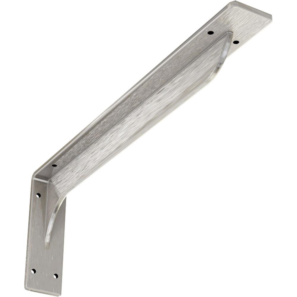 Ekena Millwork 2 in. W x 6-1/2 in. H x 18 in. D Stainless Embrey Steel ...