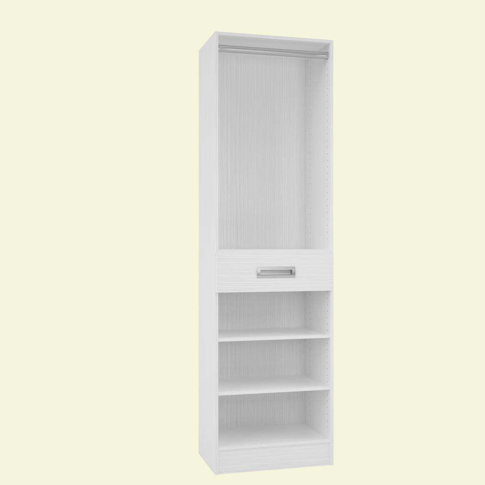 Melamine White Shelf Board (Common: 3/4 in. x 15-3/4 in. x 8 ft ...