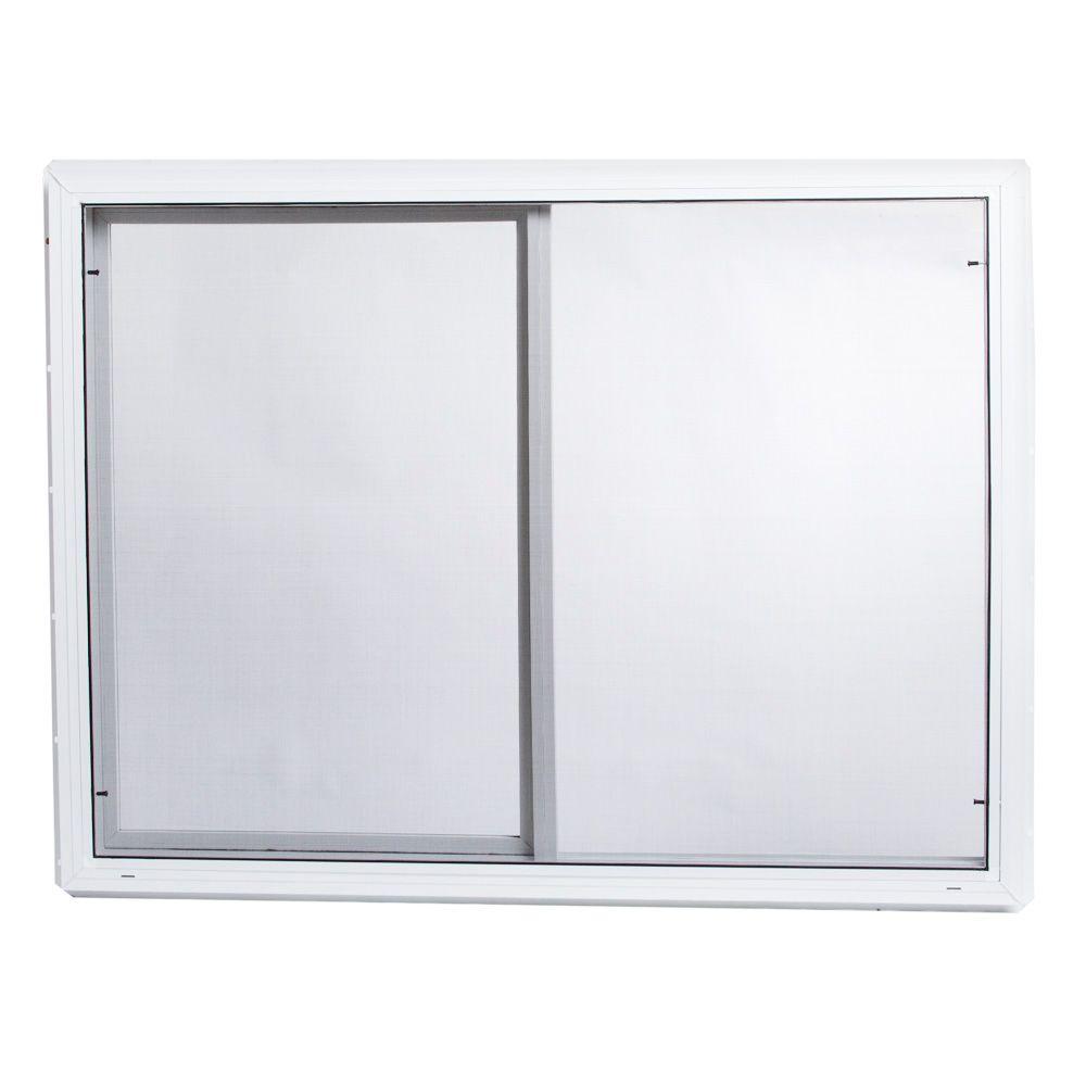 VINYL WINDOW Screen Insulated Single Sliding Glass TAFCO WINDOWS Left ...