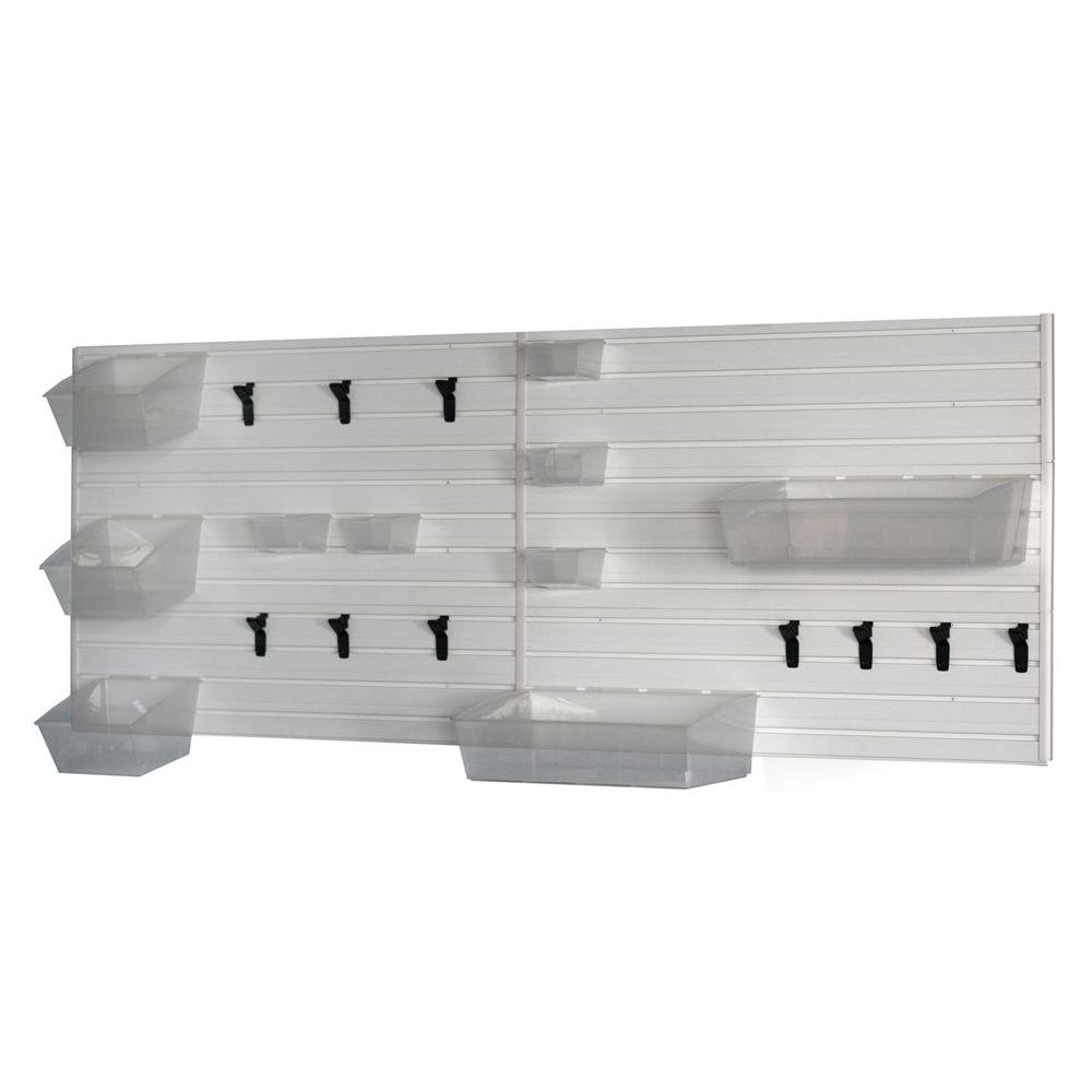 Flow Wall Modular Laundry and Utility Room Wall Storage Set with ...