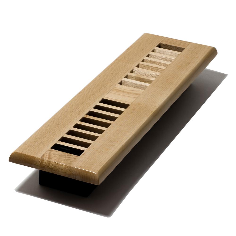 2 in. x 12 in. Floor Register, Natural Maple-WML212-N - The Home Depot