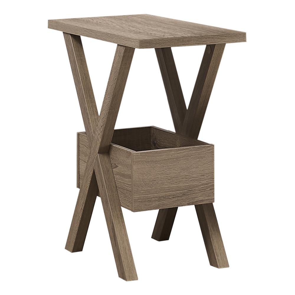 Unbranded Dark Taupe Side Table-HD2130 - The Home Depot