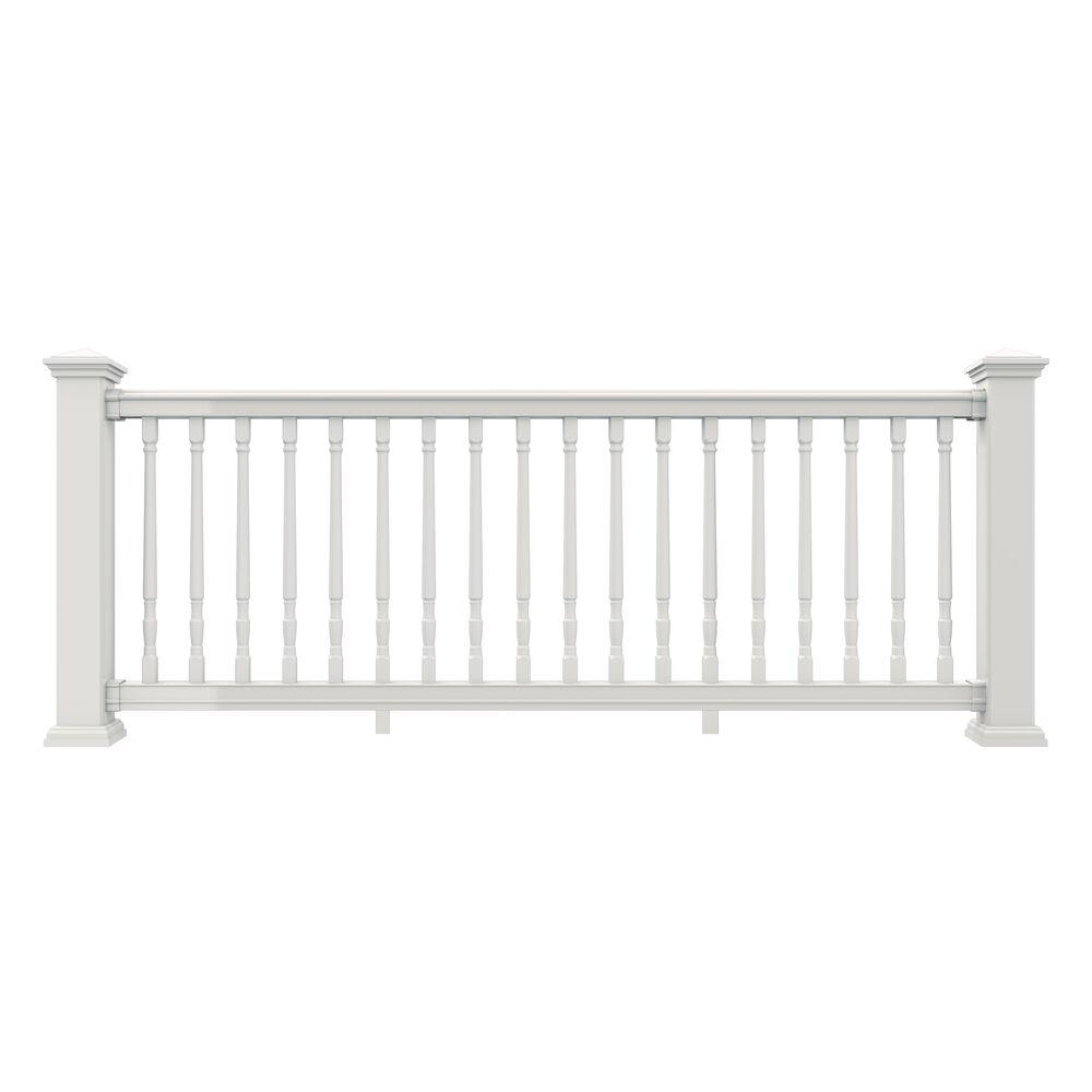 Veranda Bella Premier Series 8 ft. x 36 in. White PolyComposite Rail ...