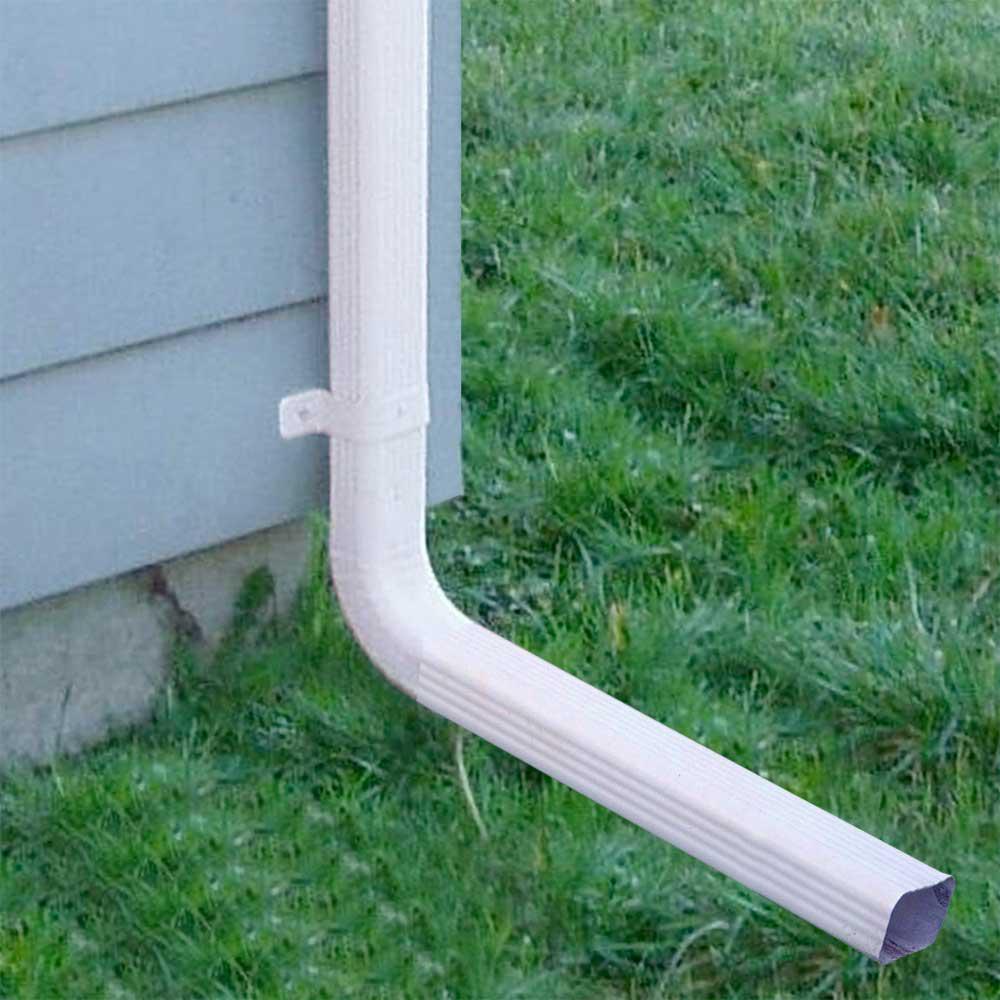 PVC or corrugated pipe for downspouts? How to ensure water doesn't come ...