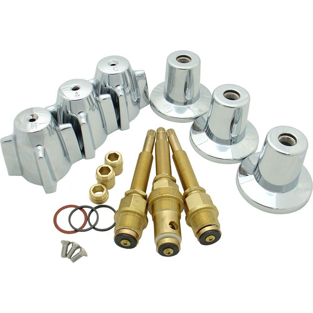 PartsmasterPro Tub And Shower Rebuild Kit For Central Brass Faucets In PartsmasterPro Tub And Shower Rebuild Kit For Central Brass Faucets In
