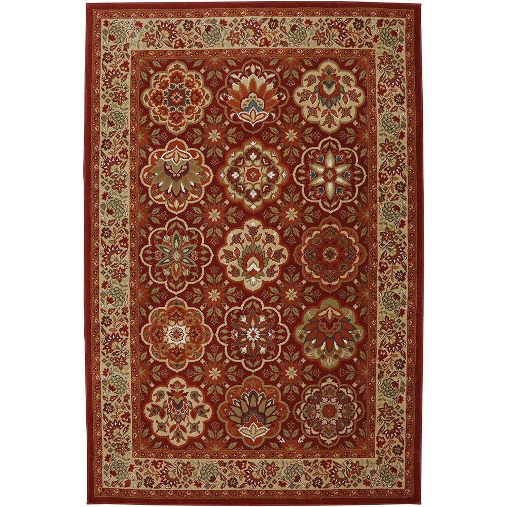 American Rug Craftsmen Copperhill Madder Brown 3 ft. 6 in. x 5 ft. 6 in ...