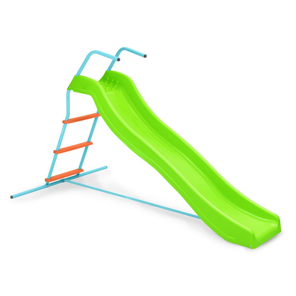 Pure Fun 6 ft. Wavy Kids Slide-9305WS - The Home Depot
