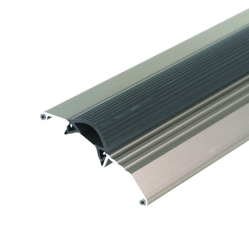 M-D Building Products Low 3-3/4 in. x 32 in. Satin Nickel Aluminum ...