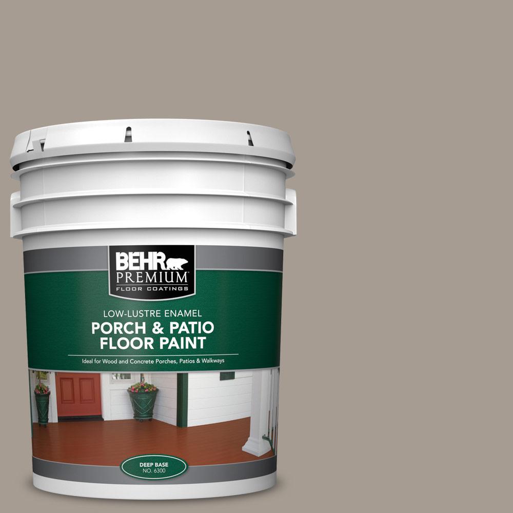 BEHR Premium 5 gal. #N200-4 Rustic Taupe Low-Lustre Enamel Interior ...