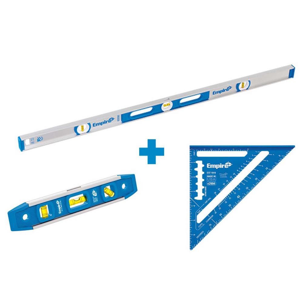Empire 48 in. Aluminum Magnetic I-Beam Level with Aluminum Rafter ...