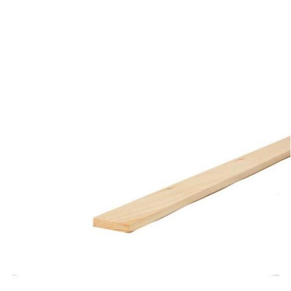 1 in. x 2 in. x 8 ft. Premium Kiln-Dried Square Edge Whitewood Common ...