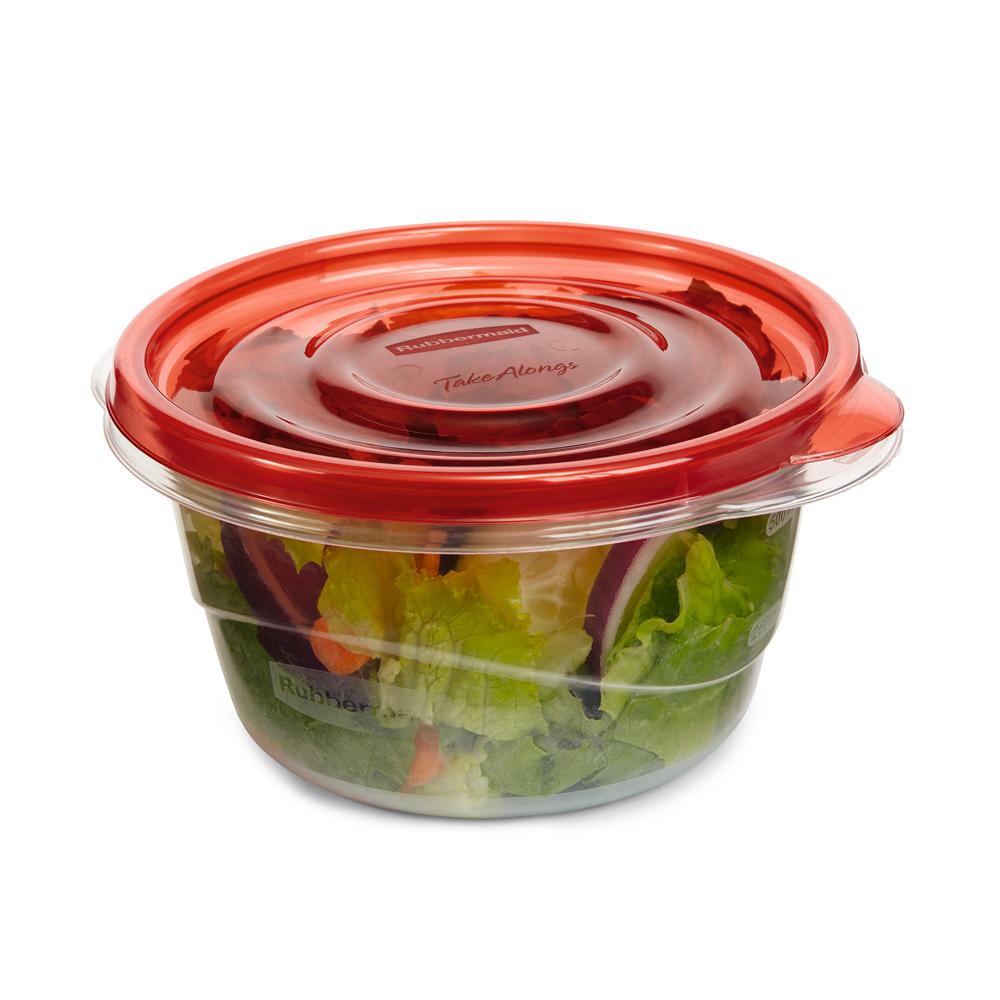 Rubbermaid 3.2-Cup TakeAlongs Round Bowl Set (4-Pack)-FG7F52RETCHIL ...