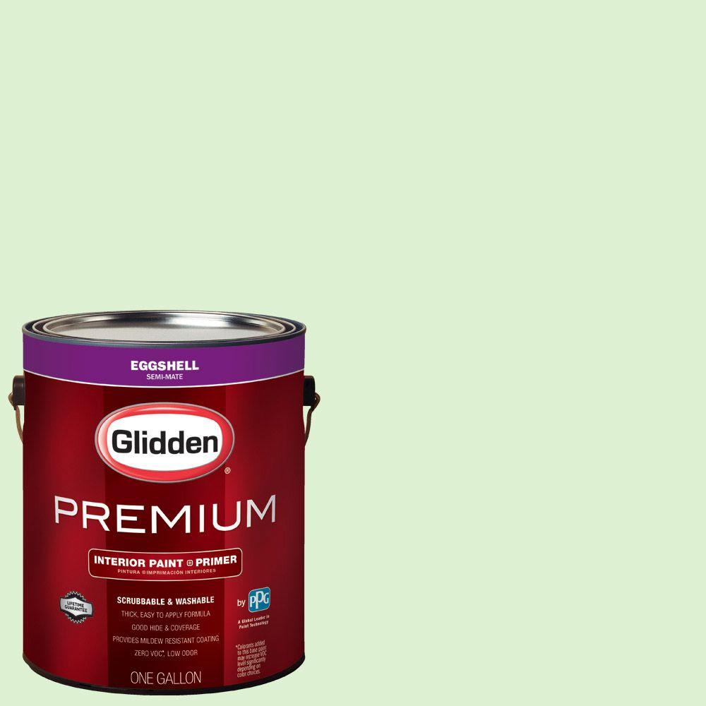Glidden Premium 1 gal. #HDGG42 Early Frost Eggshell Interior Paint with ...
