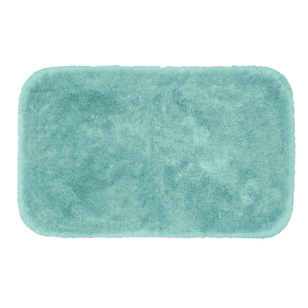 Garland Rug Finest Luxury Sea Foam 24 in. x 40 in. Plush Nylon Bath Mat ...
