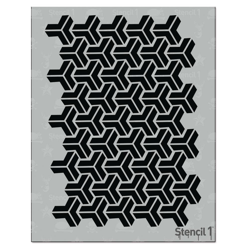 Stencil1 Y Medium Repeat Pattern Stencil-S1_PA_47 - The Home Depot