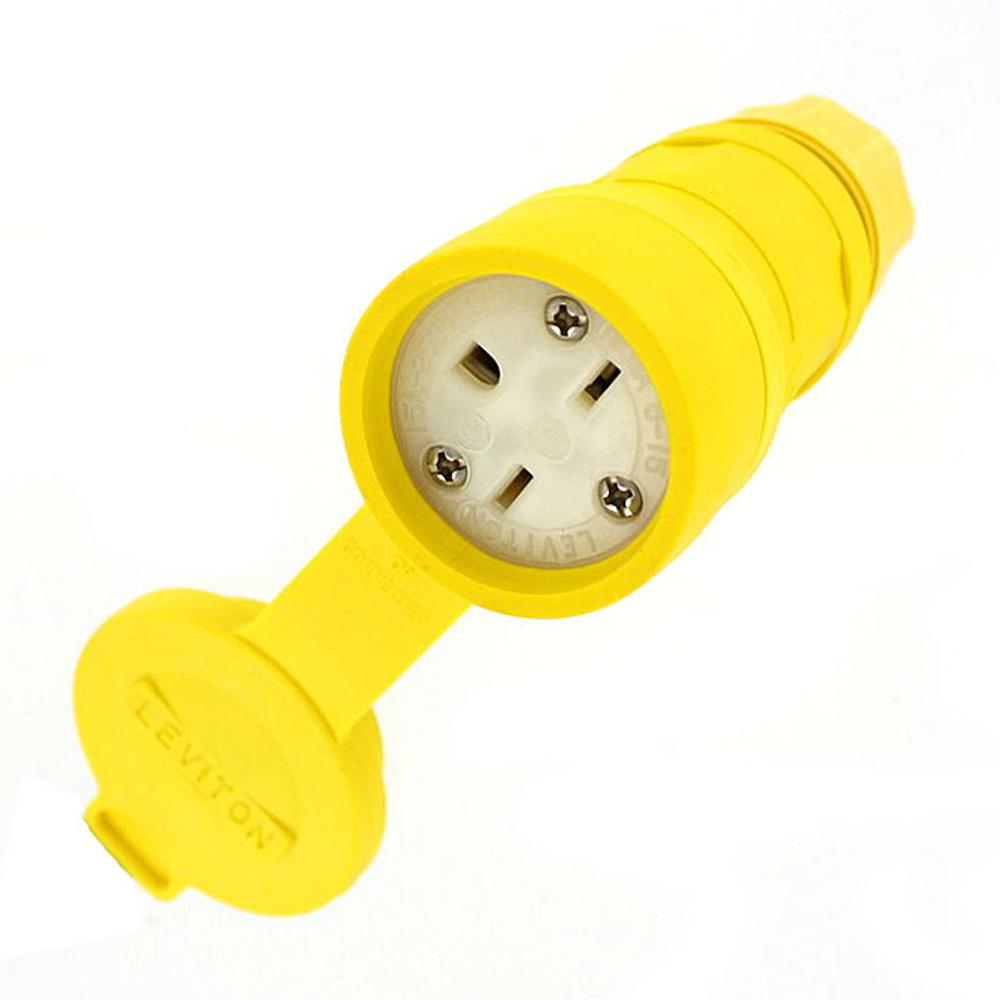 Leviton 15 Amp 250-Volt Wetguard Straight Blade Grounding Connector ...