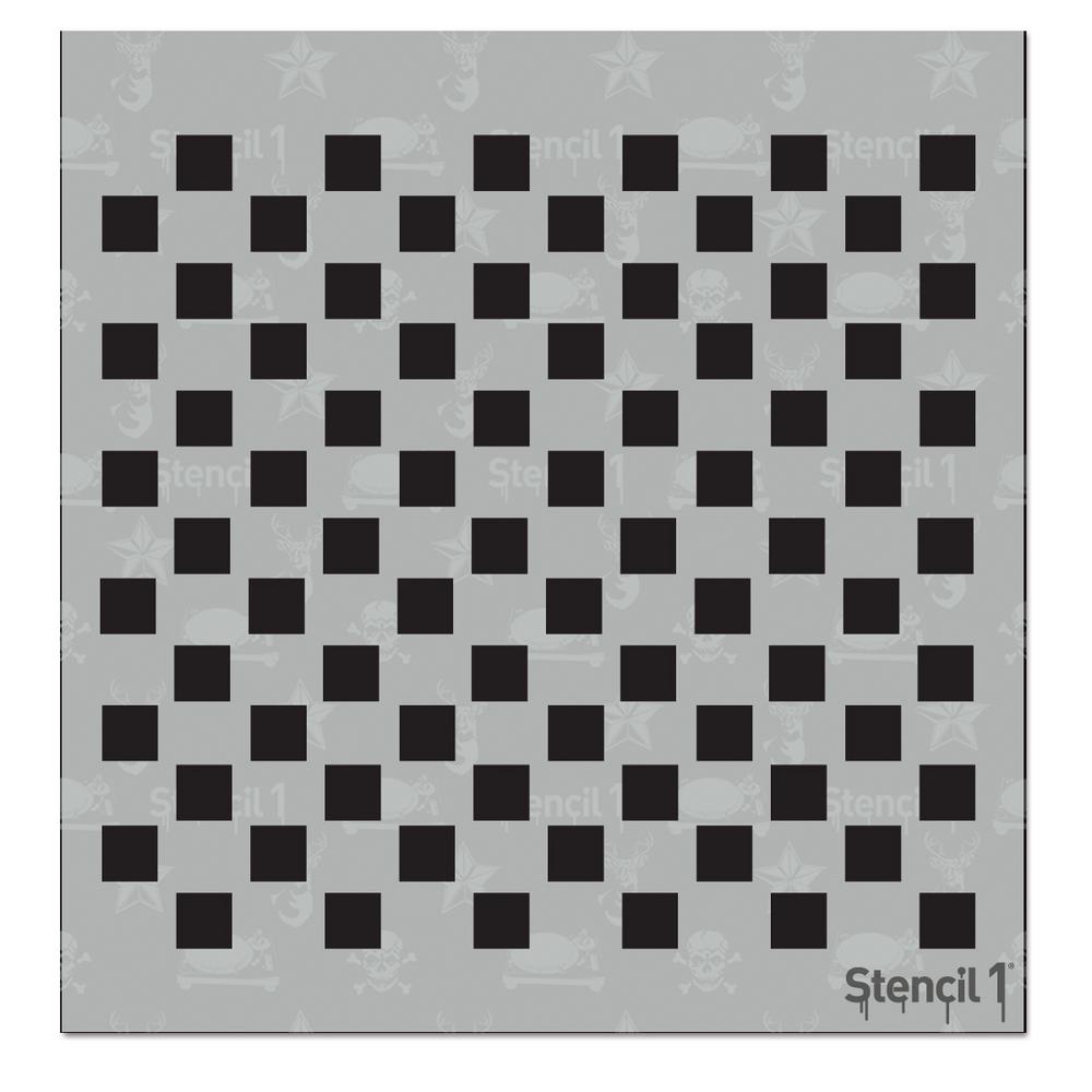 Stencil1 Checkers Small Repeat Pattern Stencil-S1_8P_13_S2 - The Home Depot