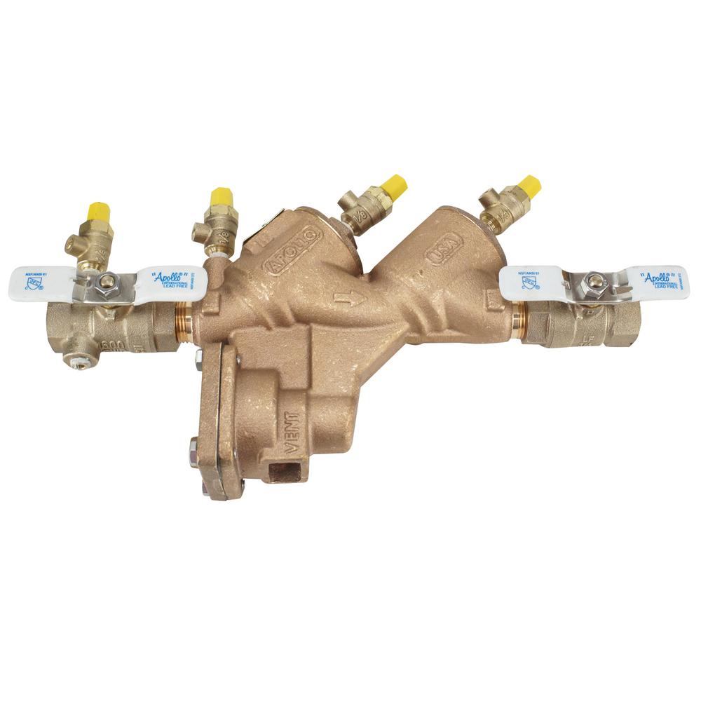 Apollo 3/4 in. Lead Free Bronze FIP Reduced Pressure Backflow Preventer ...