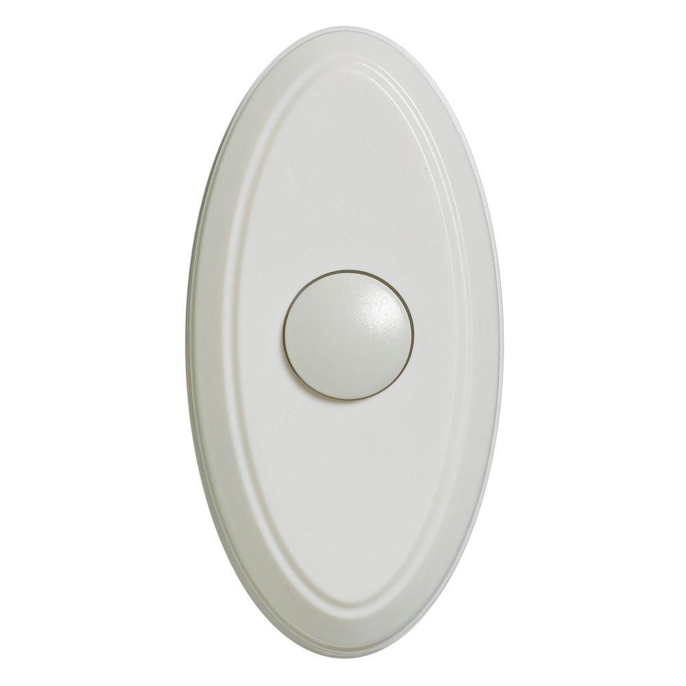 Unbranded Wireless Door Bell Push Button, White-216595 - The Home Depot