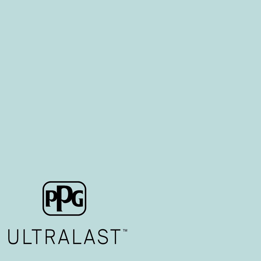 PPG UltraLast 5 gal. #PPG1147-3 Misty Aqua Matte Interior Paint and ...