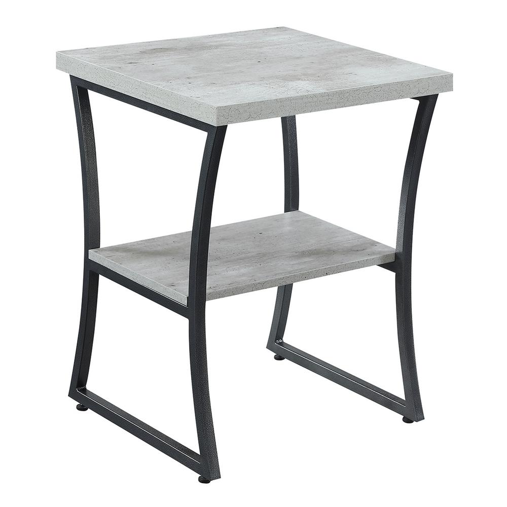 Convenience Concepts X-Calibur Faux Birch and Slate Gray End Table-R4 ...