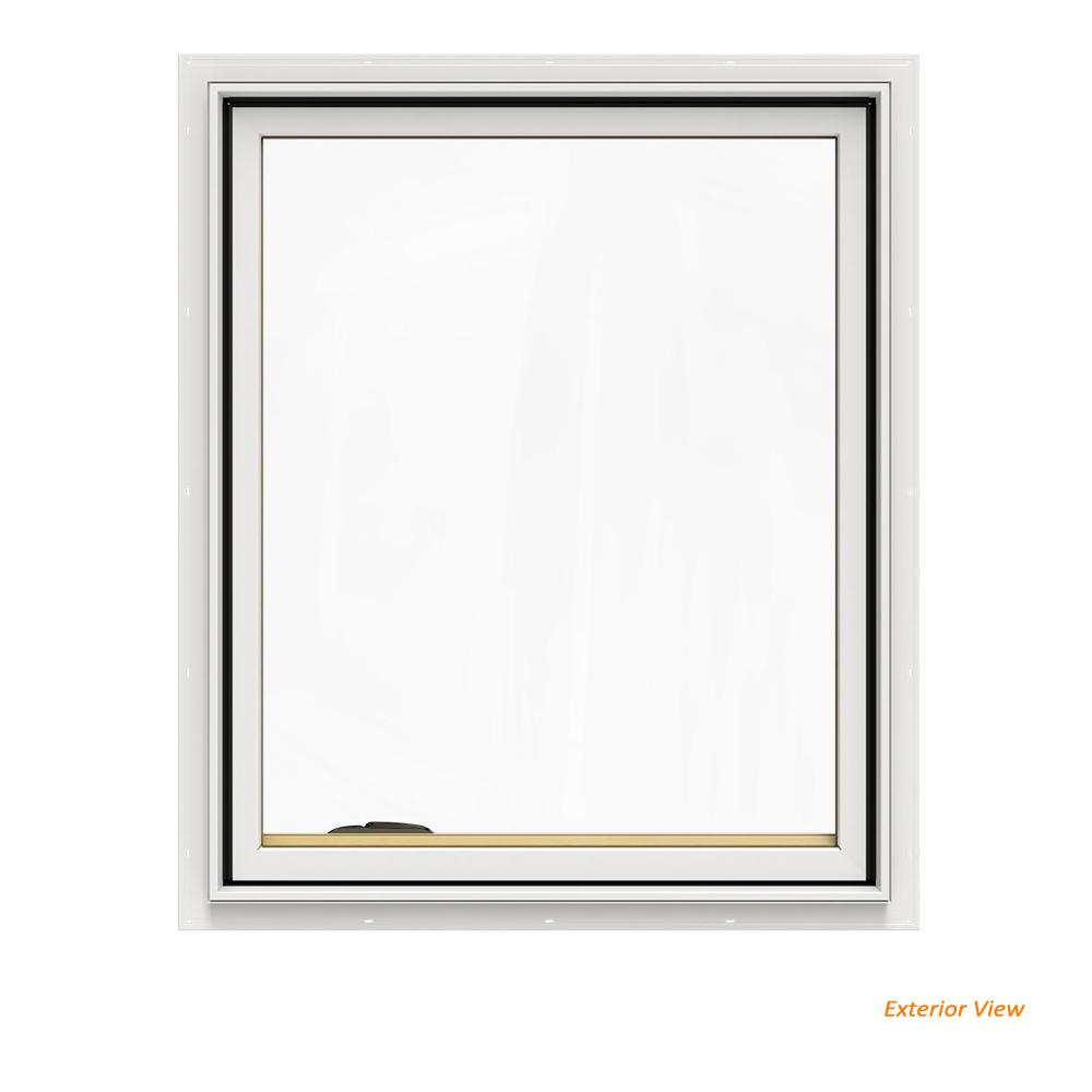 JELD-WEN 30.75 in. x 36.75 in. W-2500 Series White Painted Clad Wood ...