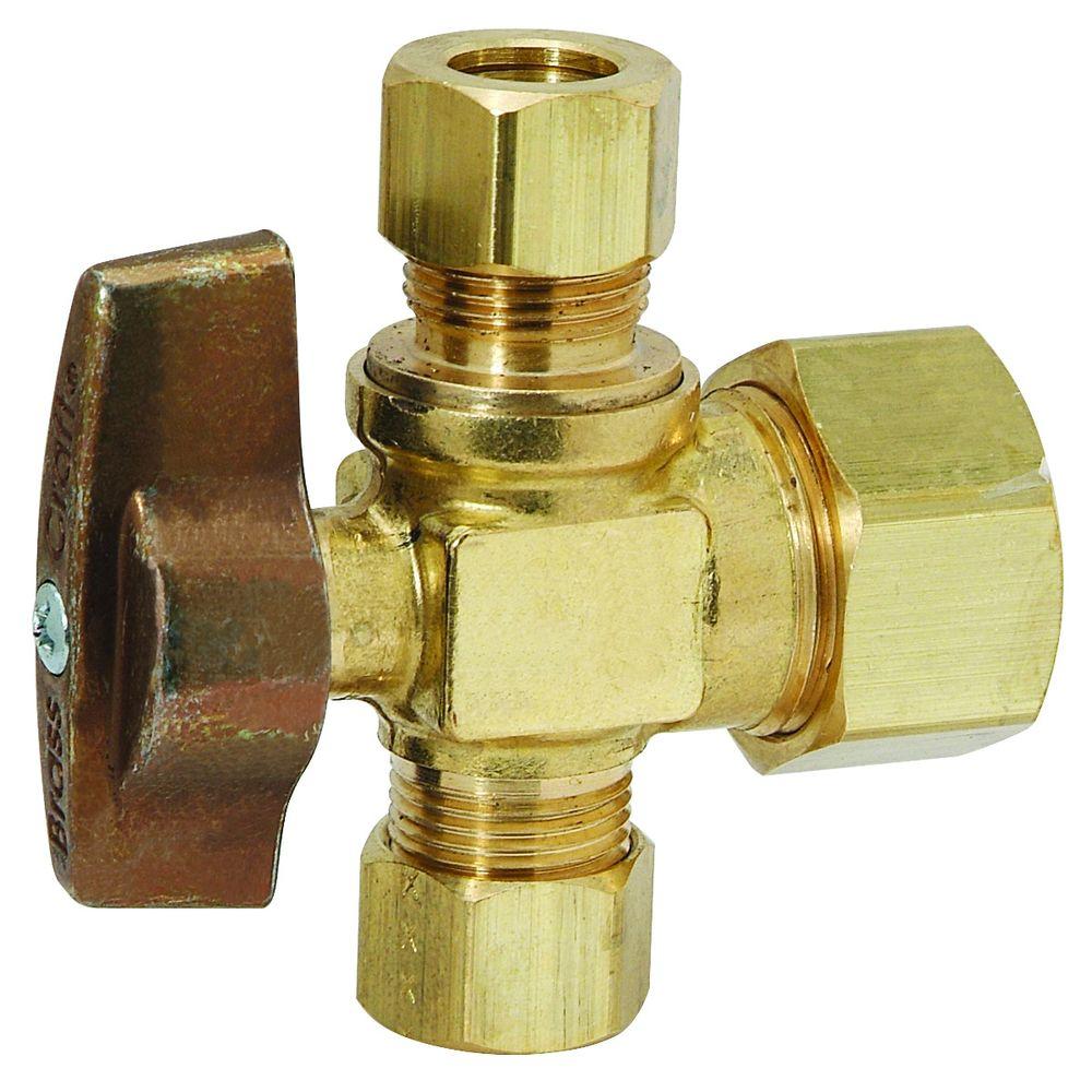 BrassCraft 1 2 In Nominal Compression Inlet X 3 8 In O D Compression