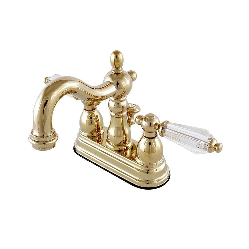Kingston Brass Victorian Crystal 4 In Centerset 2 Handle Bathroom