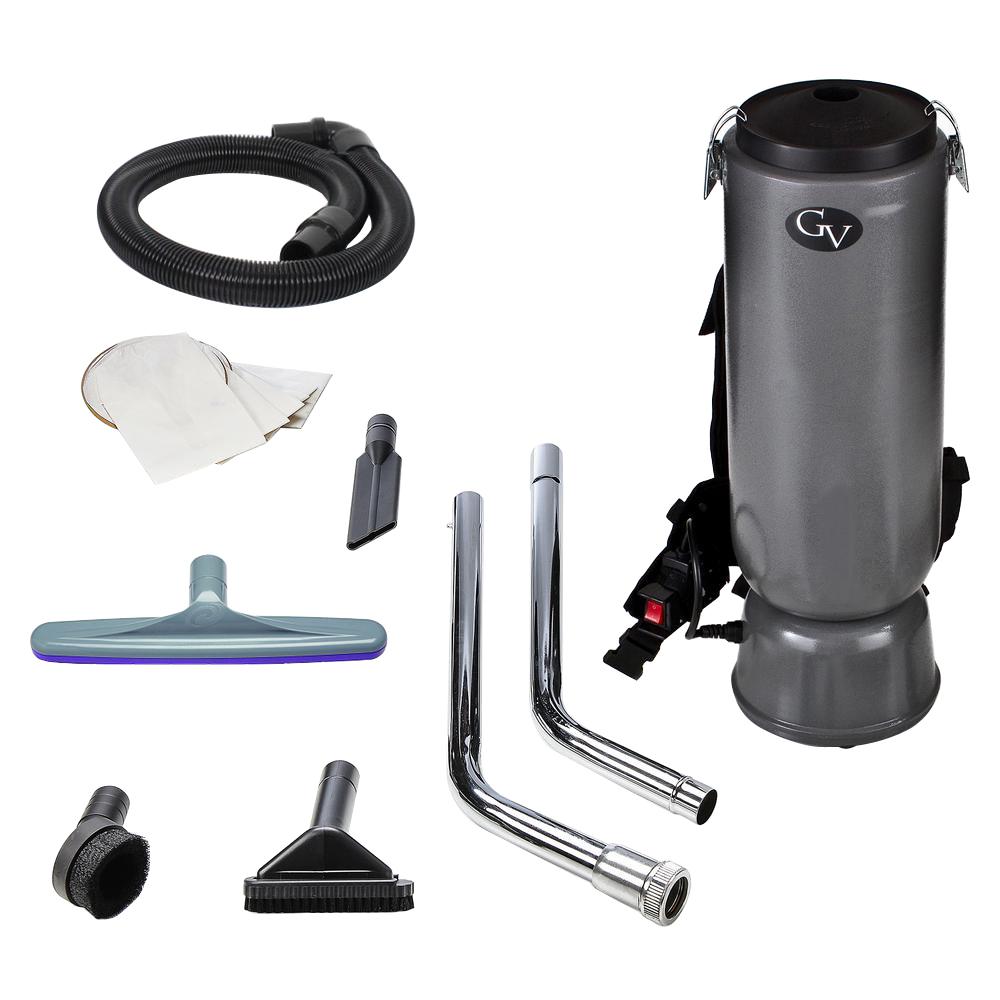 GV 10 Qt. Commercial BackPack Vacuum Cleaner with Power Head-GV10QT ...