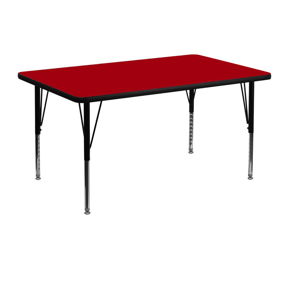 Carnegy Avenue Red Rectangular Activity Tables-CGA-XU-5649-RE-HD - The ...