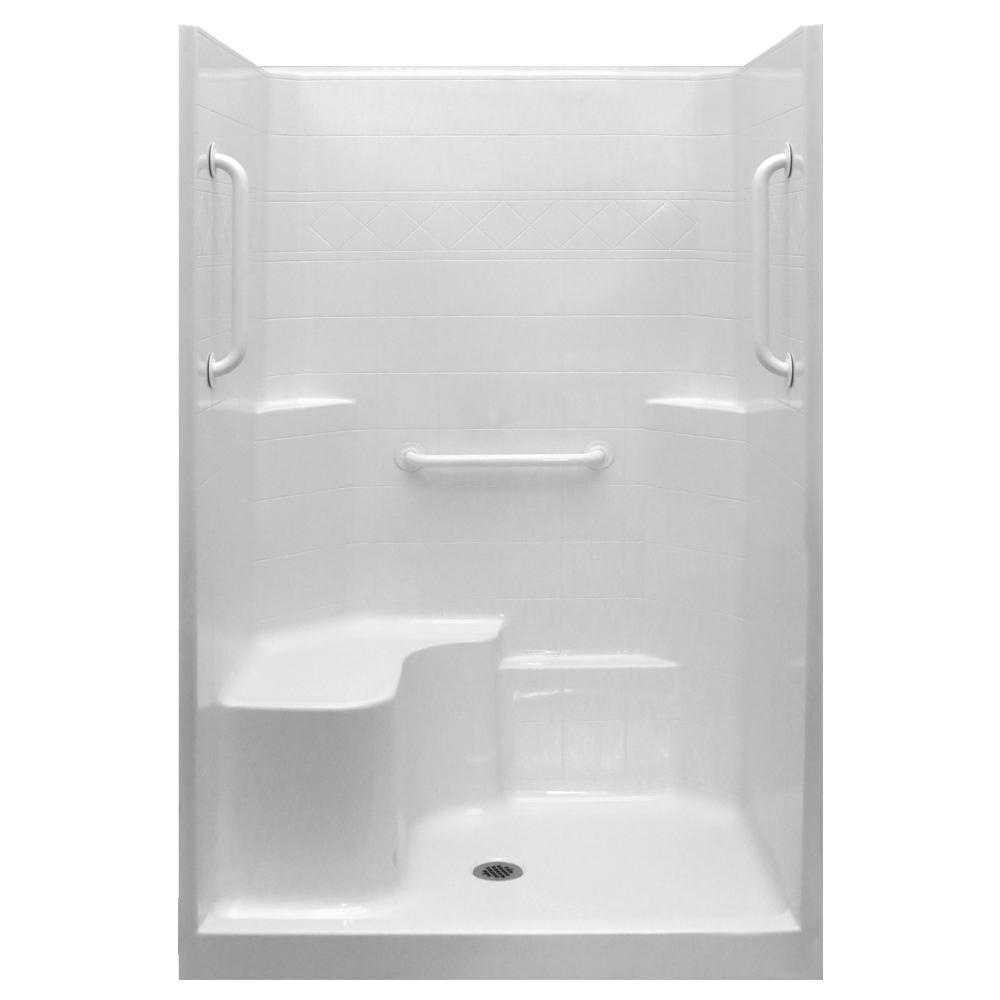 STERLING Accord 36 in. x 42 in. x 77 in. Shower Kit in White-72250100-0 ...