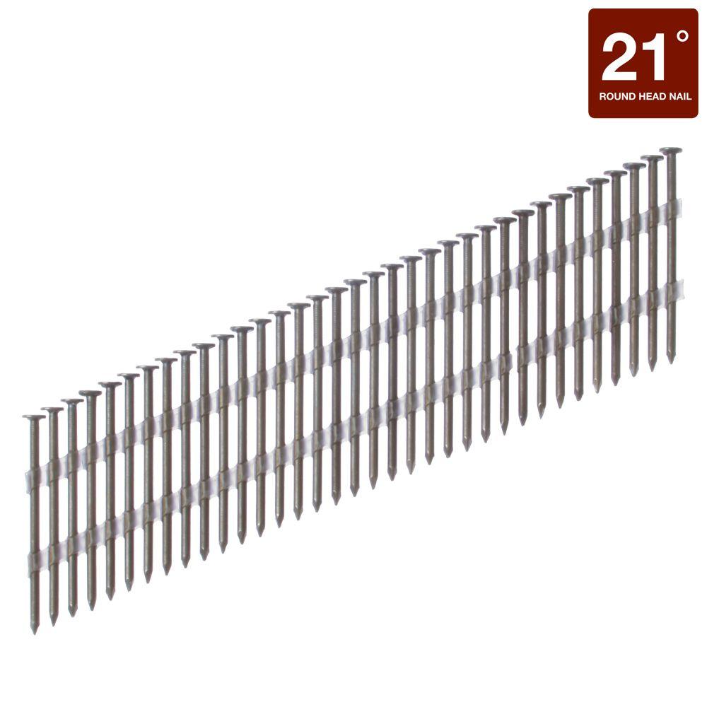 Paslode 2-3/8 in. x 0.113-Gauge 21-Degree Brite Smooth Shank Plastic Collated Framing Nails ...