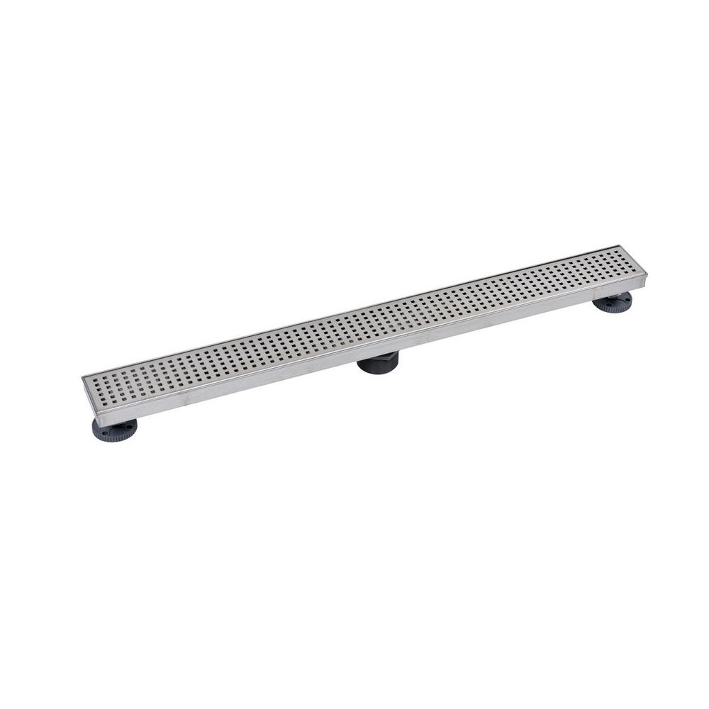 Oatey Designline 32 in. SS Linear Drain Square Grate-DLS2320R - The ...