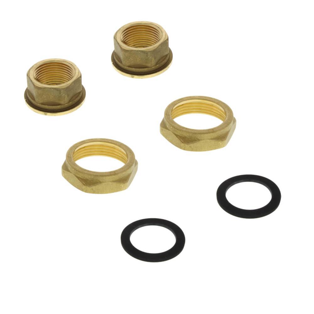 Grundfos 3/4 in. NPT Bronze Half-Union Threaded End Union Set for UP ...