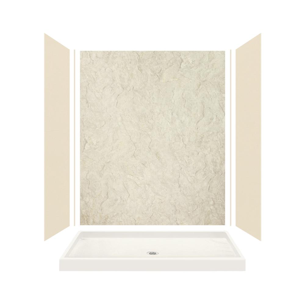 Transolid Expressions 32 in. x 60 in. x 72 in. Shower Kit with Center ...