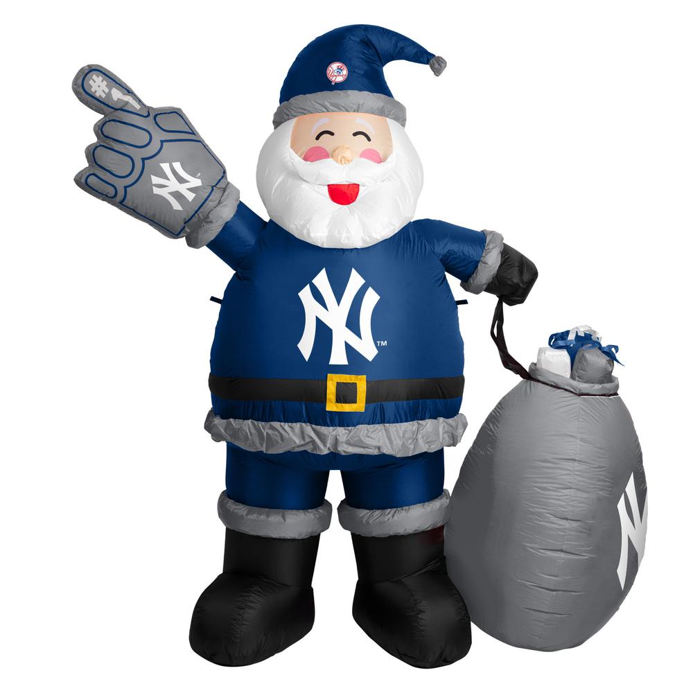 Logo Brands 7 ft. LA Dodgers Santa Inflatable-620306 - The Home Depot