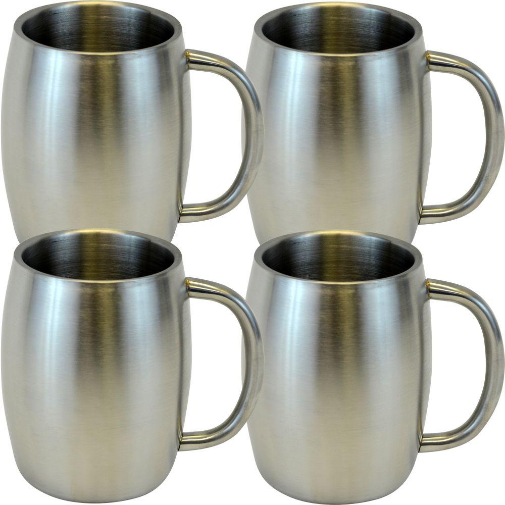 Southern Homewares 14 oz. Stainless Smooth Double Wall Steel Beer ...