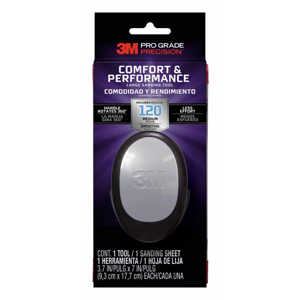 3M Pro Grade Precision 3.7 in. x 7 in. Large Sanding Tool-463-000-PGP-4 ...