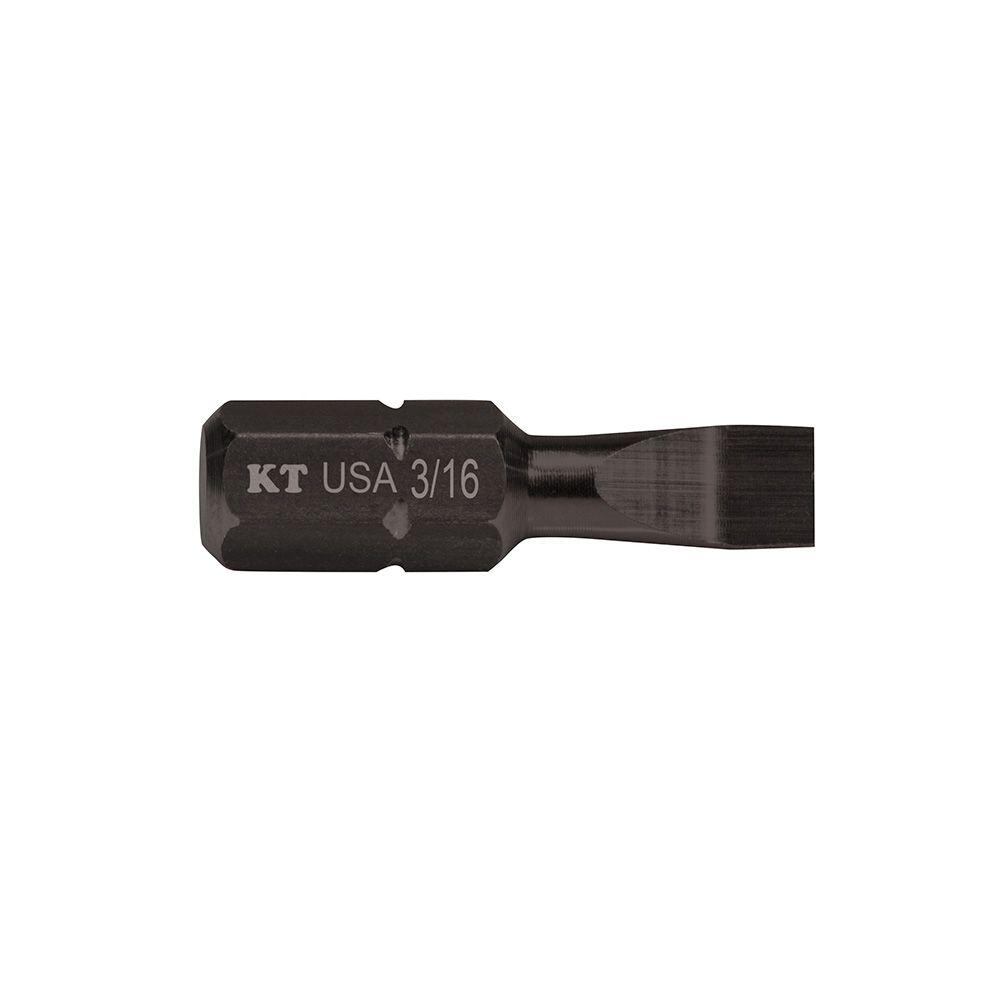 Klein Tools 3/16 in. Slotted 1 in. Steel Insert Power Driver Bit (5 ...
