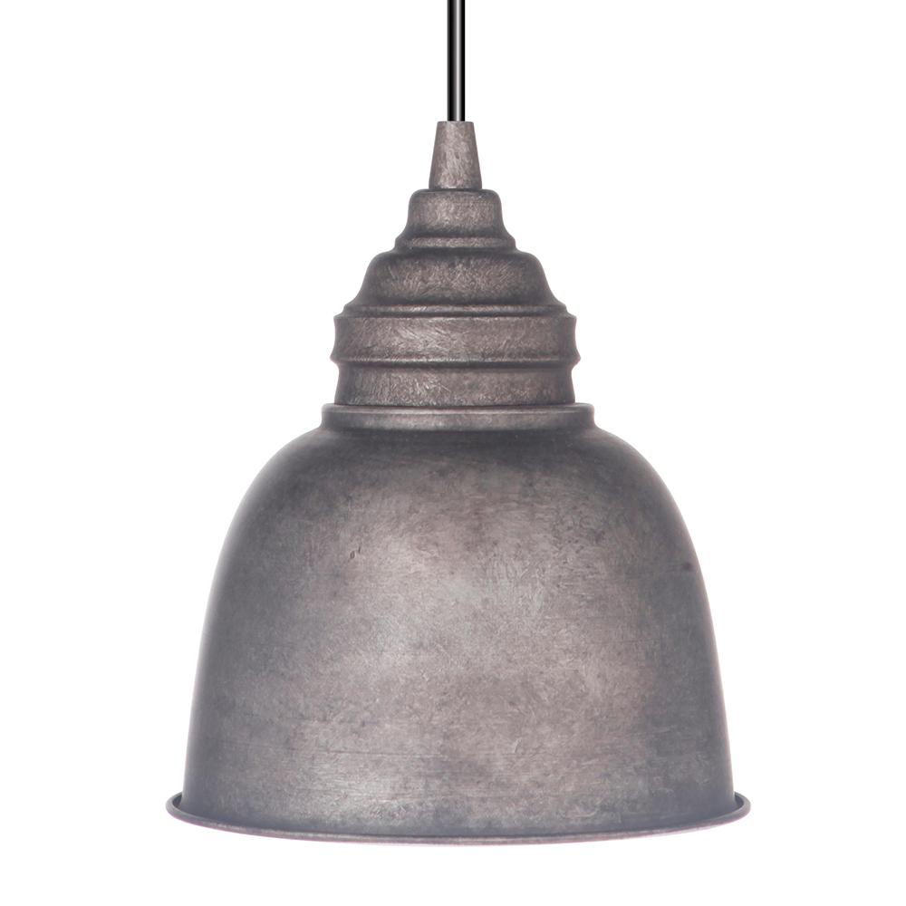 Worth Home Products Instant Pendant 1-Light Antique Rust Recessed Light ...