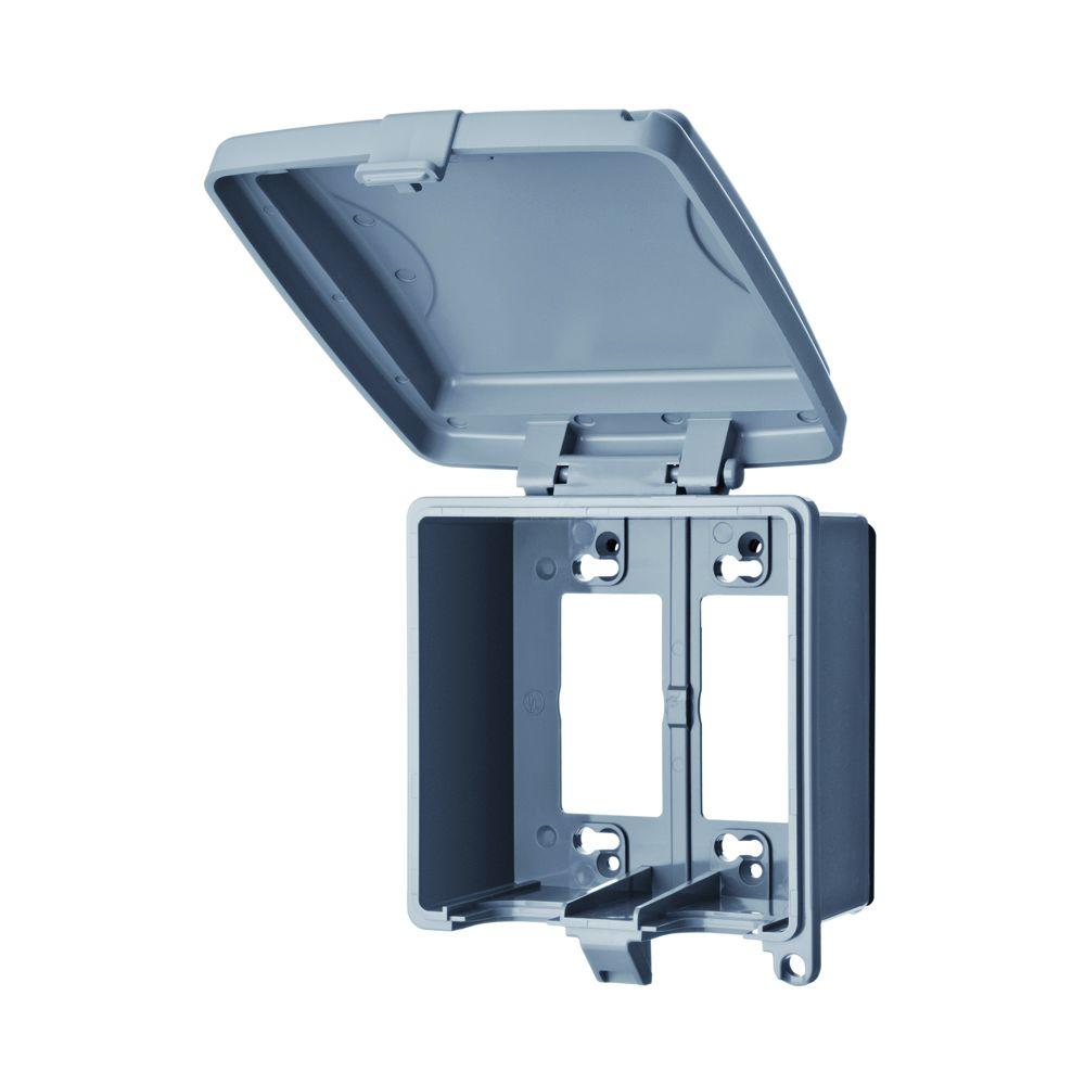 Red Dot 2-Gang 7/8 in. Extra Duty Non-Metallic While-in-Use ...