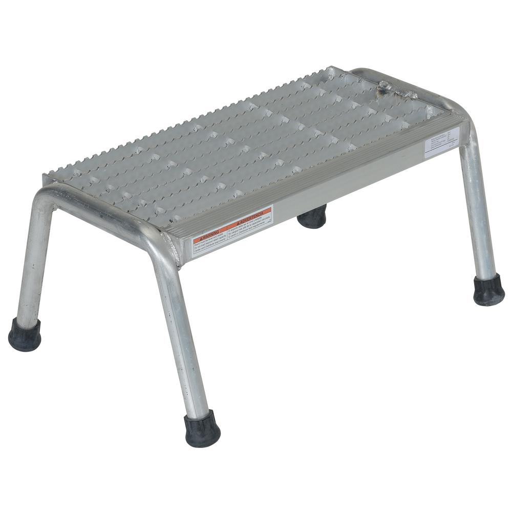 Vestil 1-Step Aluminum Step Stand - Welded-SSA-1 - The Home Depot