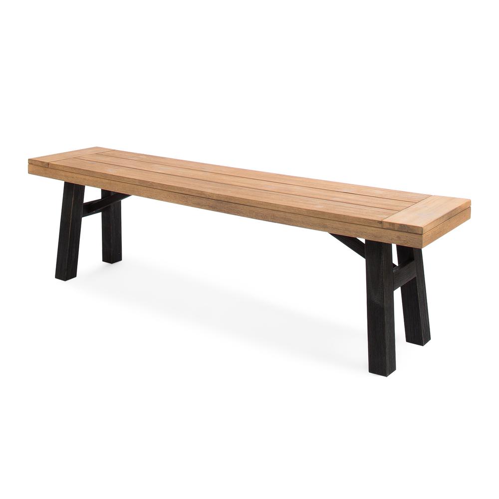 Noble House Leonel 63 in. Wood Outdoor Bench 16210 - The Home Depot